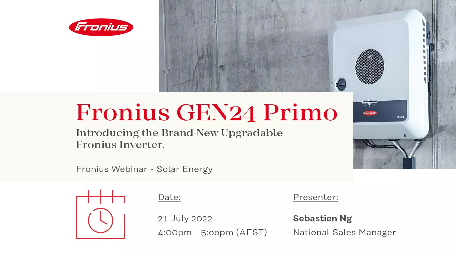Your First Look at the Brand New Fronius GEN24 Primo!