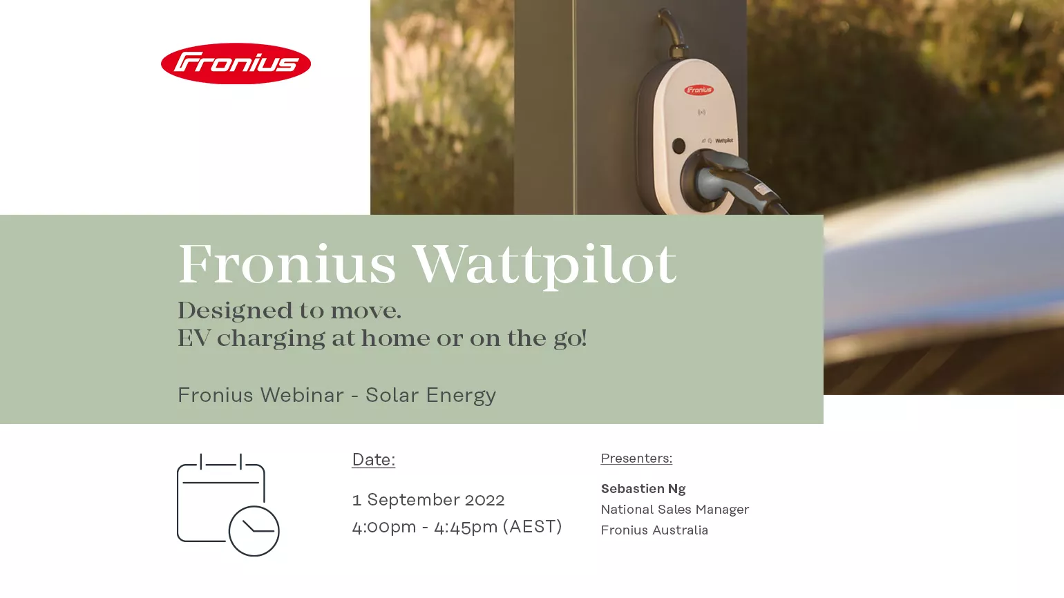 Webinar - Fronius Wattpilot Launch - 20092022