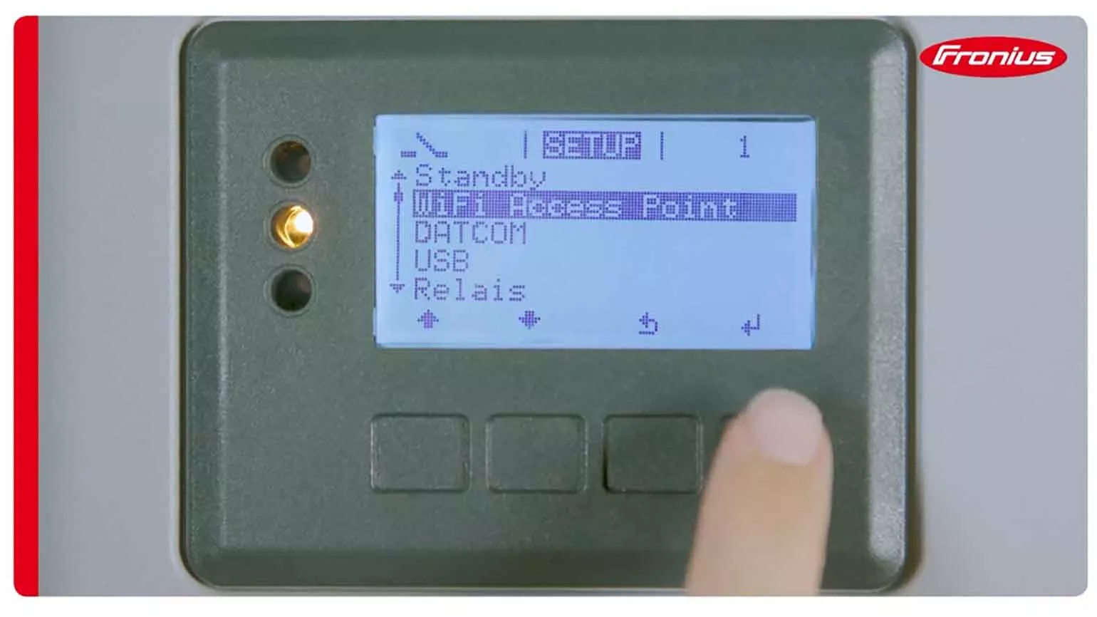 3. Under "Setup", select the menu item "Wifi Access Point" and confirm.