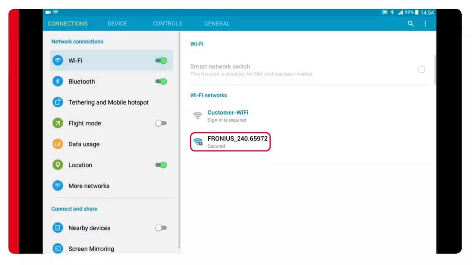 5. On your smartphone, tablet or laptop, navigate to "WLAN settings ...