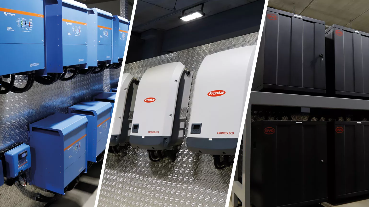 Fronius PV solution combined with Victron and BYD