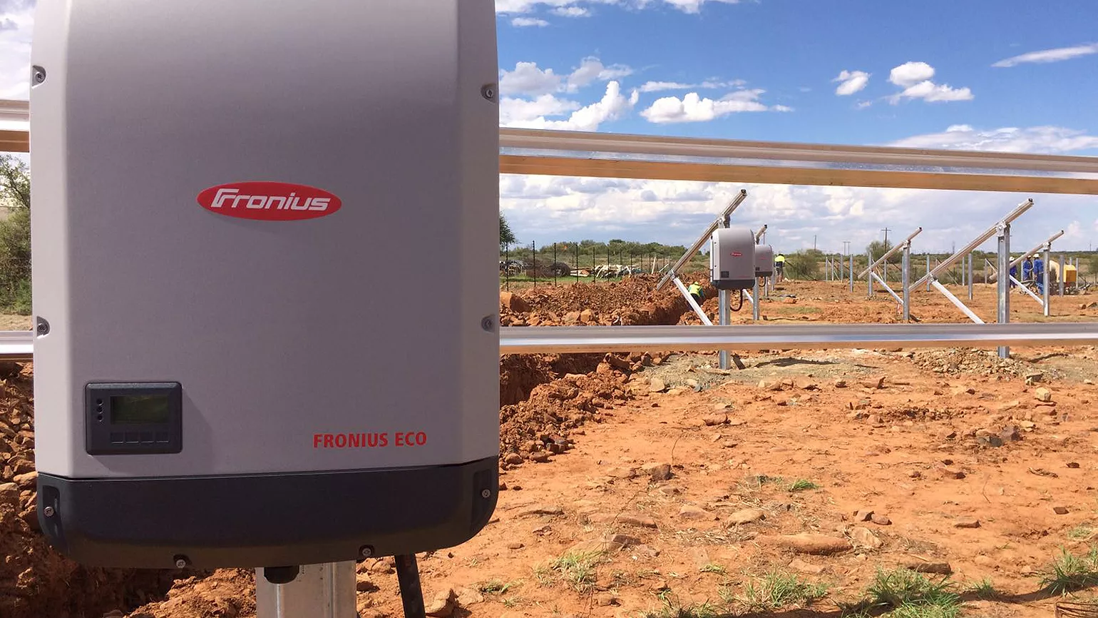 Solar diesel hybrid system - saving fuel with solar power