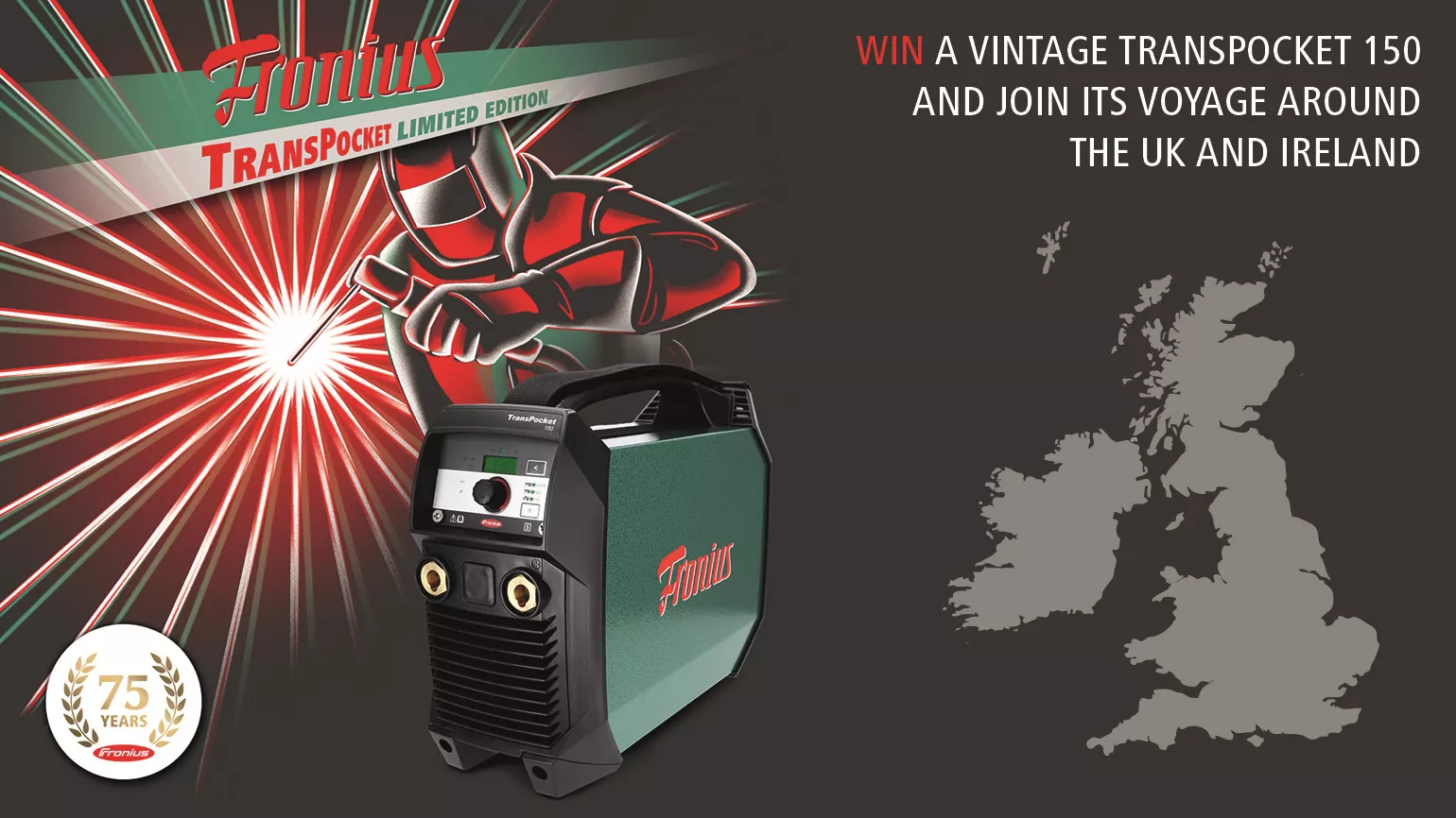 Win a vintage edition Fronius TransPocket 150 welding machine